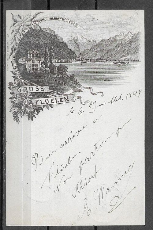 UR Gruss aus Flüelen 1898 (Litho) (Gebraucht) in Schocherswil für CHF 15 – mit Lieferung auf ...