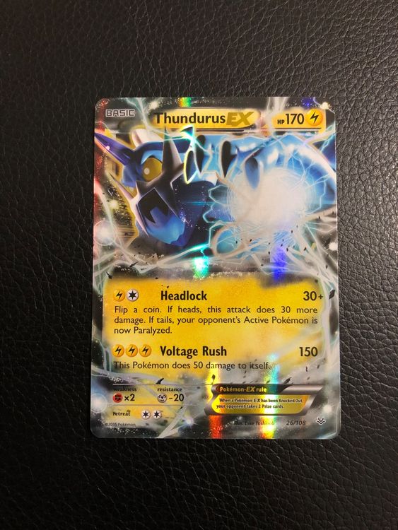 XY: Roaring Skies - Thundurus EX 26/108 NM Ab 1 (Gebraucht) in Paradiso ...