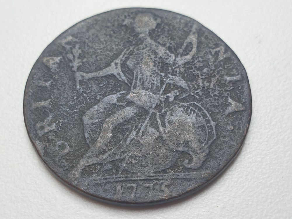 🇬🇧 UK 1 Halfpenny 1775 George 3rd, Seated Britannia (Gebraucht) in Pully für CHF 12.5 – mit ...