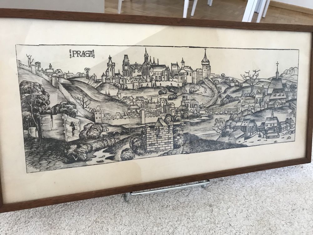 Gravure ancienne Prague encadrée (Gebraucht) in Renens VD für CHF 150 – mit Lieferung auf ...