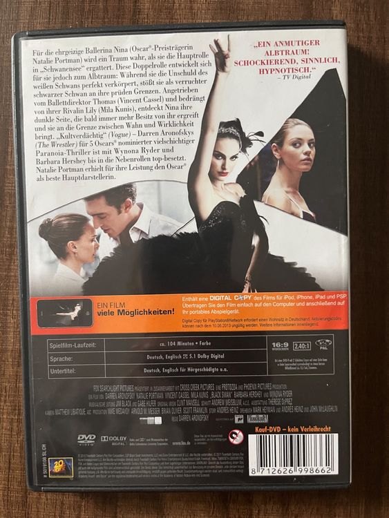 Black Swan (2010), DVD 📀 (Neu (gemäss Beschreibung)) in Sierre für CHF 1.95 – mit Lieferung auf ...