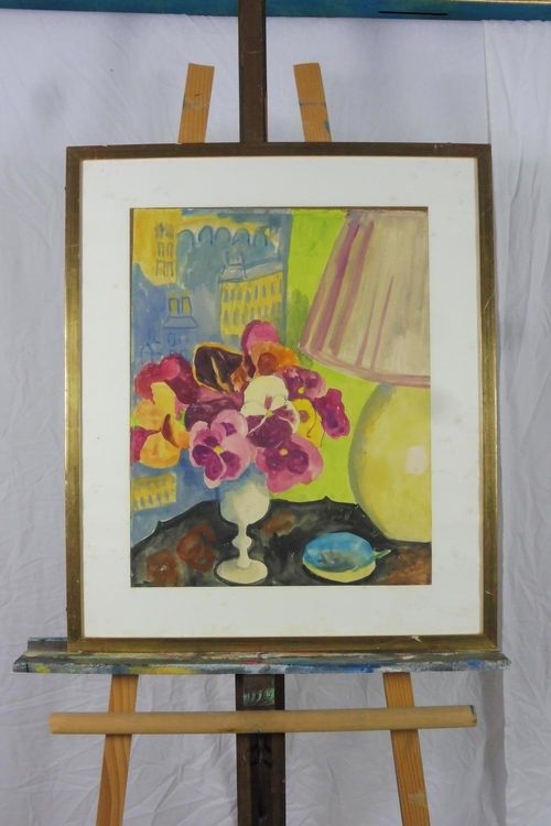 Peter Mieg Aquarell/Gouache wunderschönes Gemälde | Kaufen auf Ricardo