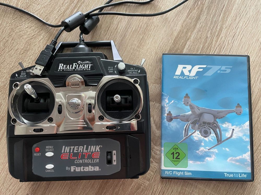 RF7.5 Real Flight Flugsimulator mit Fernsteuerung (Gebraucht) in ...
