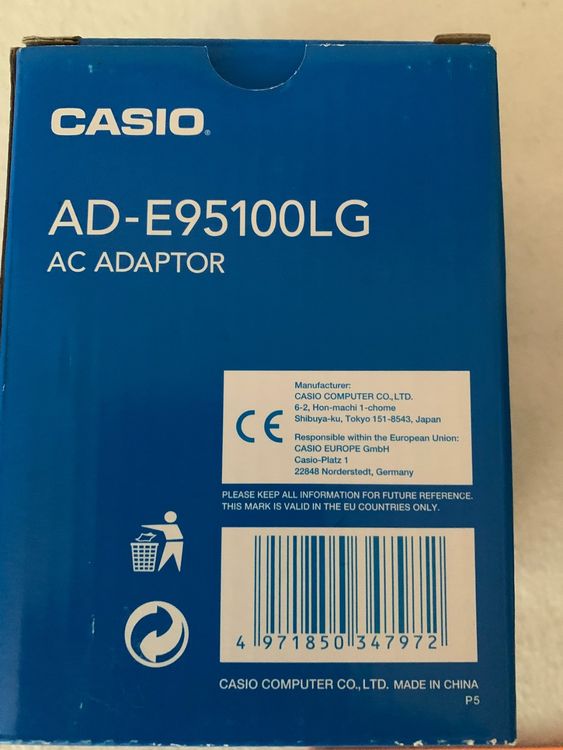 Casio Adapter AD-E95100LG .38 (Neu und originalverpackt) in Schötz für ...