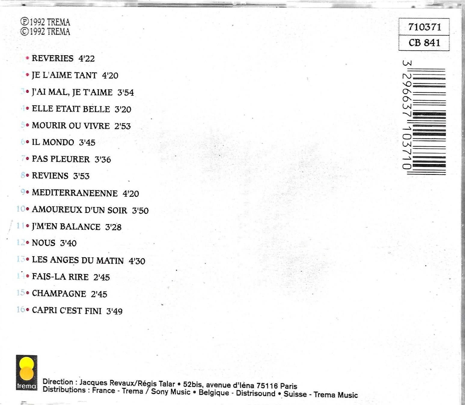 Hervé Vilard - Rêveries (Gebraucht) in Savagnier für CHF 3 – mit Lieferung auf Ricardo kaufen