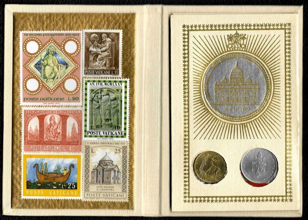 Top 1973 Vatikan Paul VI (BM** + Münzen FDC) (Neu (gemäss Beschreibung ...