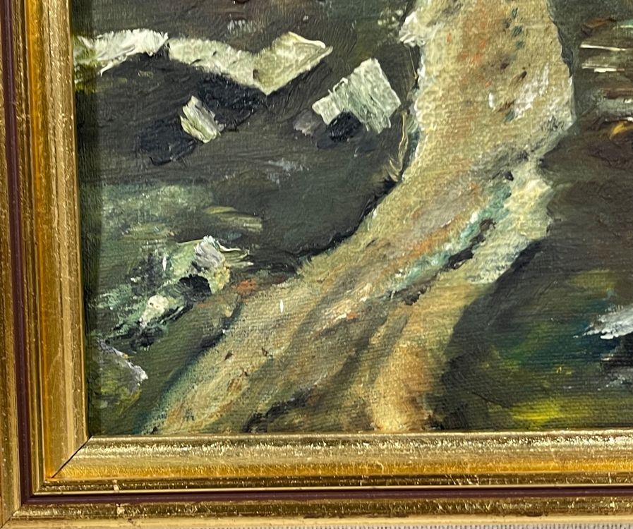 Berglandschaft Matterhorn Gemälde unleserlich signiert (Gebraucht) in Root für CHF 45 – mit ...