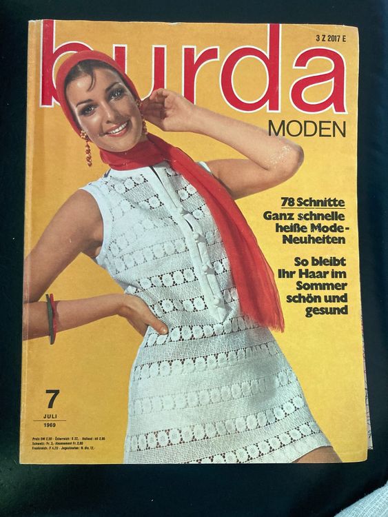 Burda Moden 1969 Schnittmuster Mode Heft Zeitschrift | Kaufen auf Ricardo