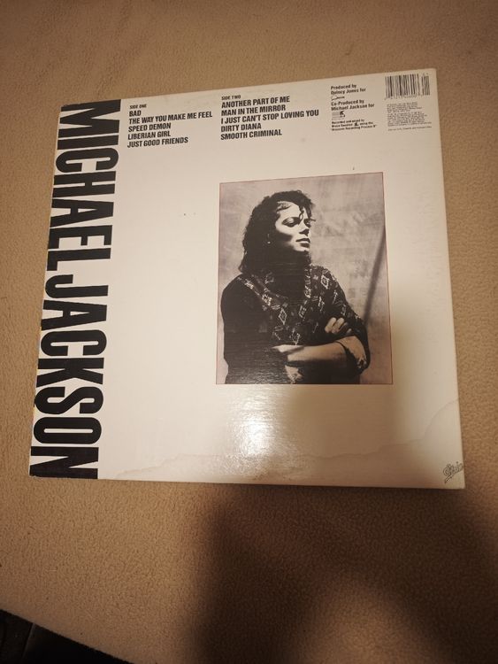 Michael Jackson, "BAD" LP (Gebraucht) in Ottikon für CHF 28 – mit ...