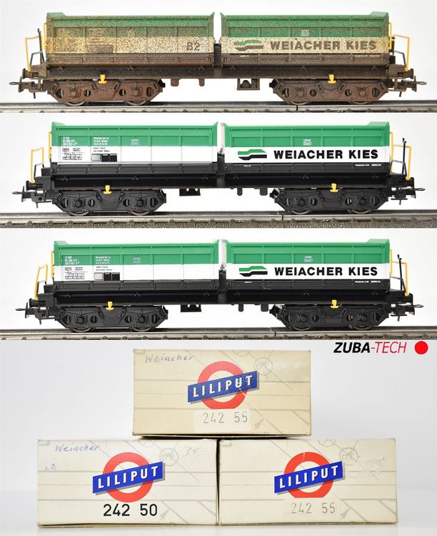 Liliput 3x Kieswagen "Weiacher" SBB H0 (Gebraucht) in St. Gallen für CHF 71.5 – mit Lieferung ...