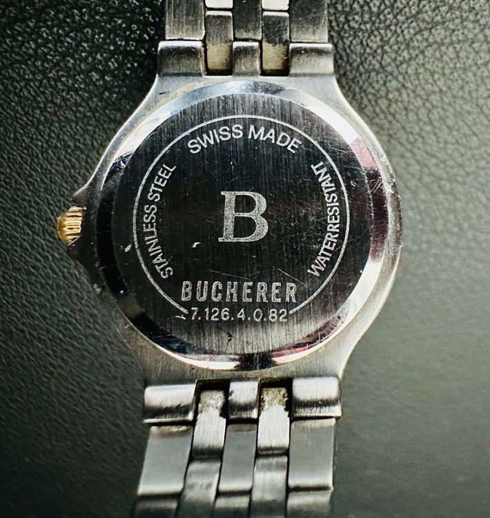 BUCHERER Quartz bicolore 23 mm en très bon état, pile neuve (D'occasion ...