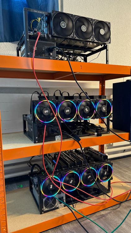 Mining Farm 8x Rigs | 49x GPUs | Kaufen auf Ricardo