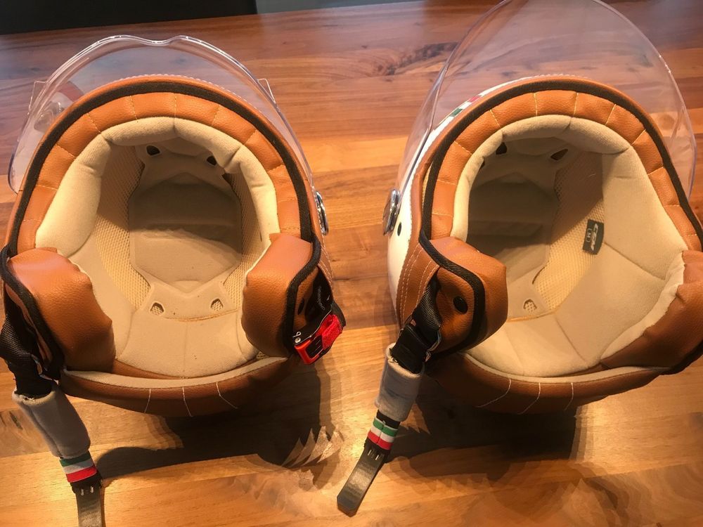 Vespa Helme Italien-Style, im Paar oder Einzeln erhältlich (Neu (gemäss ...