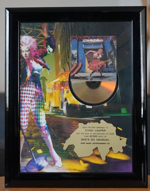 Award von Cyndi Lauper - She's So Unusual - Gold | Kaufen auf Ricardo