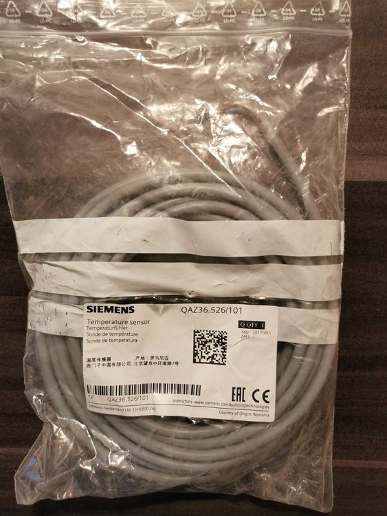 Sonde de température Siemens / Elco QAZ 36 (Neu und originalverpackt ...