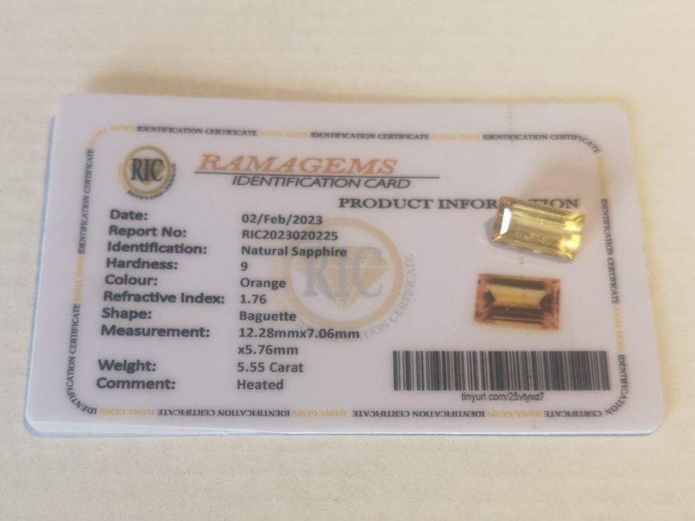 Saphir 5.55 Ct | Kaufen auf Ricardo