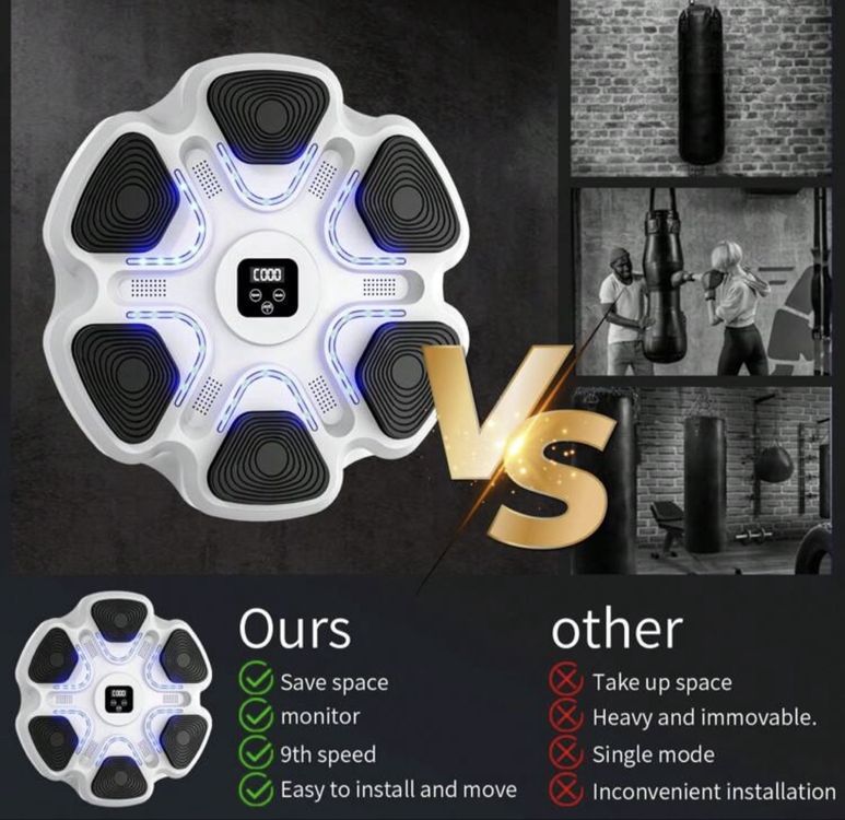 Box-Reflex-Trainer, Reaktions-& Schlagkrafttraining🥊 (Neu und ...