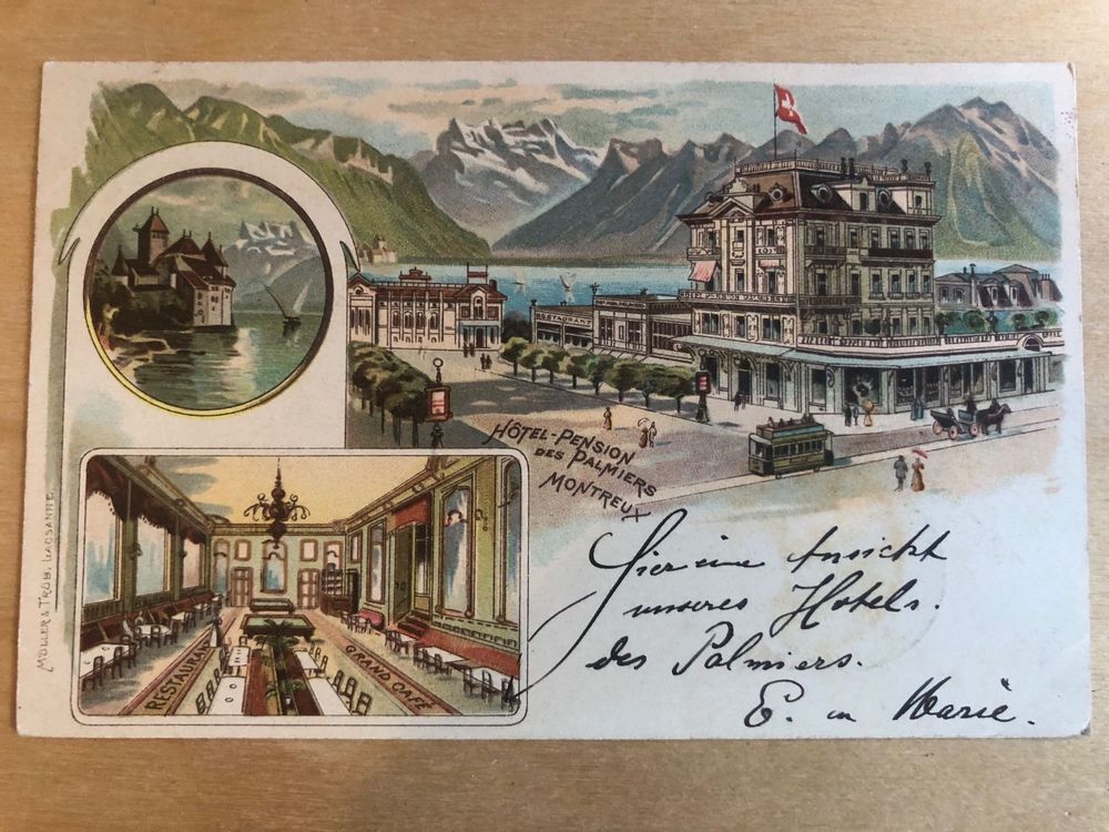 Antike Postkarte, Montreux, 1901 (Gebraucht) in Basel für CHF 10 – mit Lieferung auf Ricardo kaufen