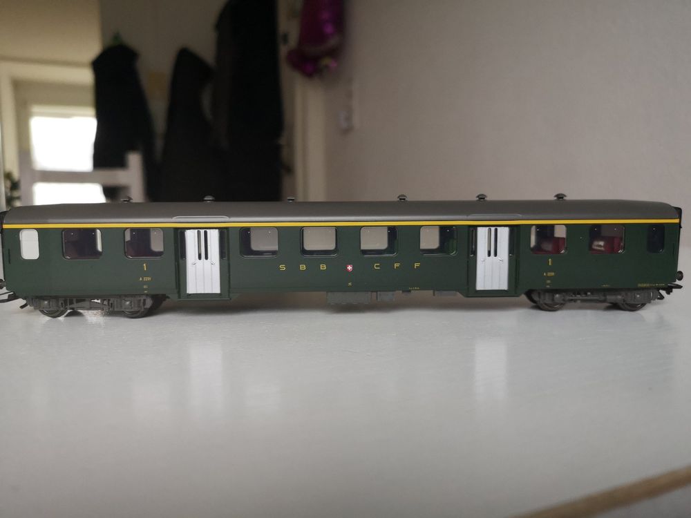 Märklin/Trix Leichtstahlwagen SBB 1. Klasse H0 GL Ep. V grün | Kaufen auf Ricardo