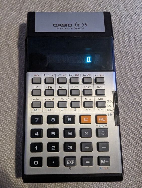 Casio fx 39 1979 Wissenschaftlicher Tascherechner (Gebraucht) in Baden für CHF 25 – mit ...