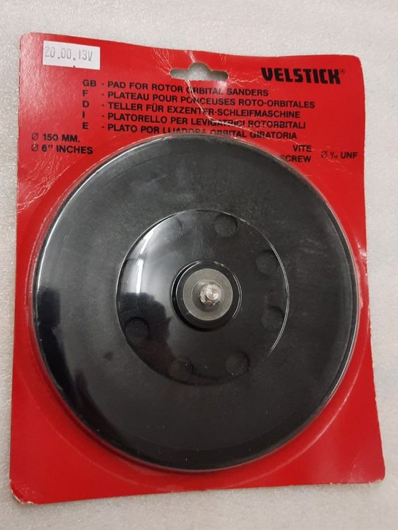 Teller Velstick für Exzenter-Schleifmaschine (Neu und originalverpackt ...