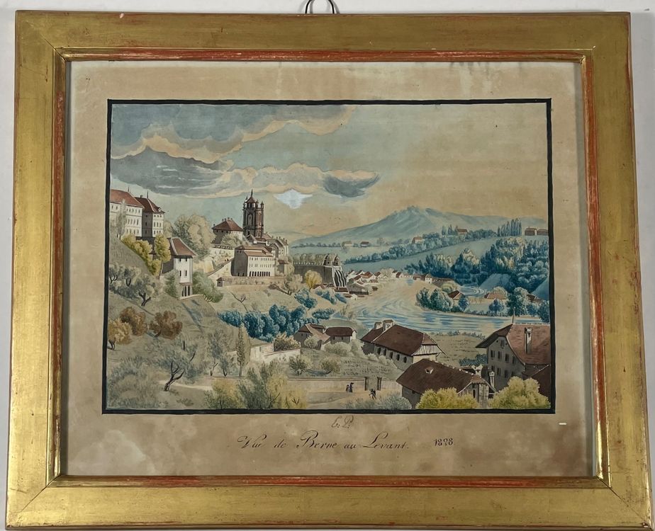 Antikes Aquarell von Bern 1828 (Gebraucht) in Root für CHF 100 – mit Lieferung auf Ricardo kaufen