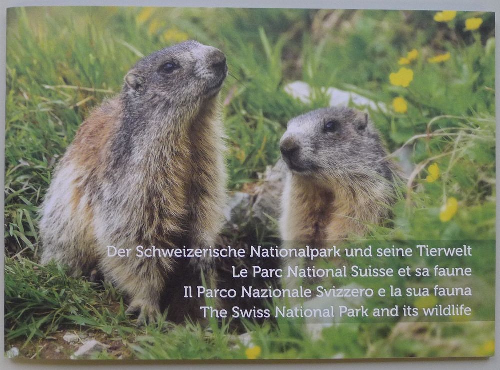 2014, Briefmarken-Heft CH Nationalpark und seine Tierwelt. (Gebraucht ...
