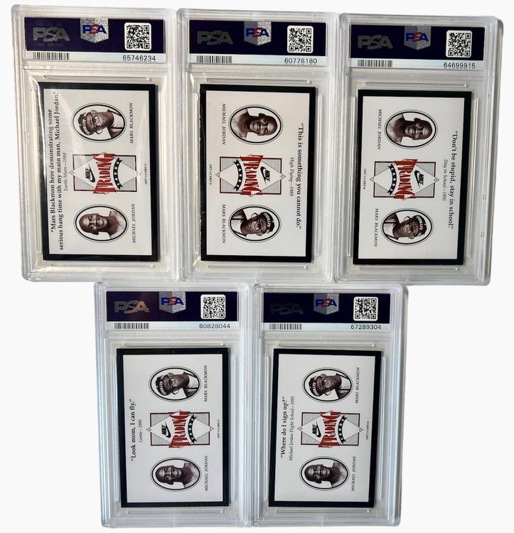 PSA 1991 NIKE Spike Lee / Michael Jordan - NBA - 5 cards set | Kaufen ...