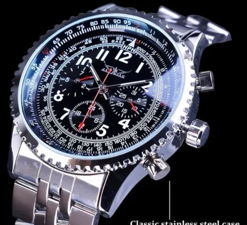 Jaragar GMT Automatik Herrenuhr Edelstahl Chronograph (Neu und ...