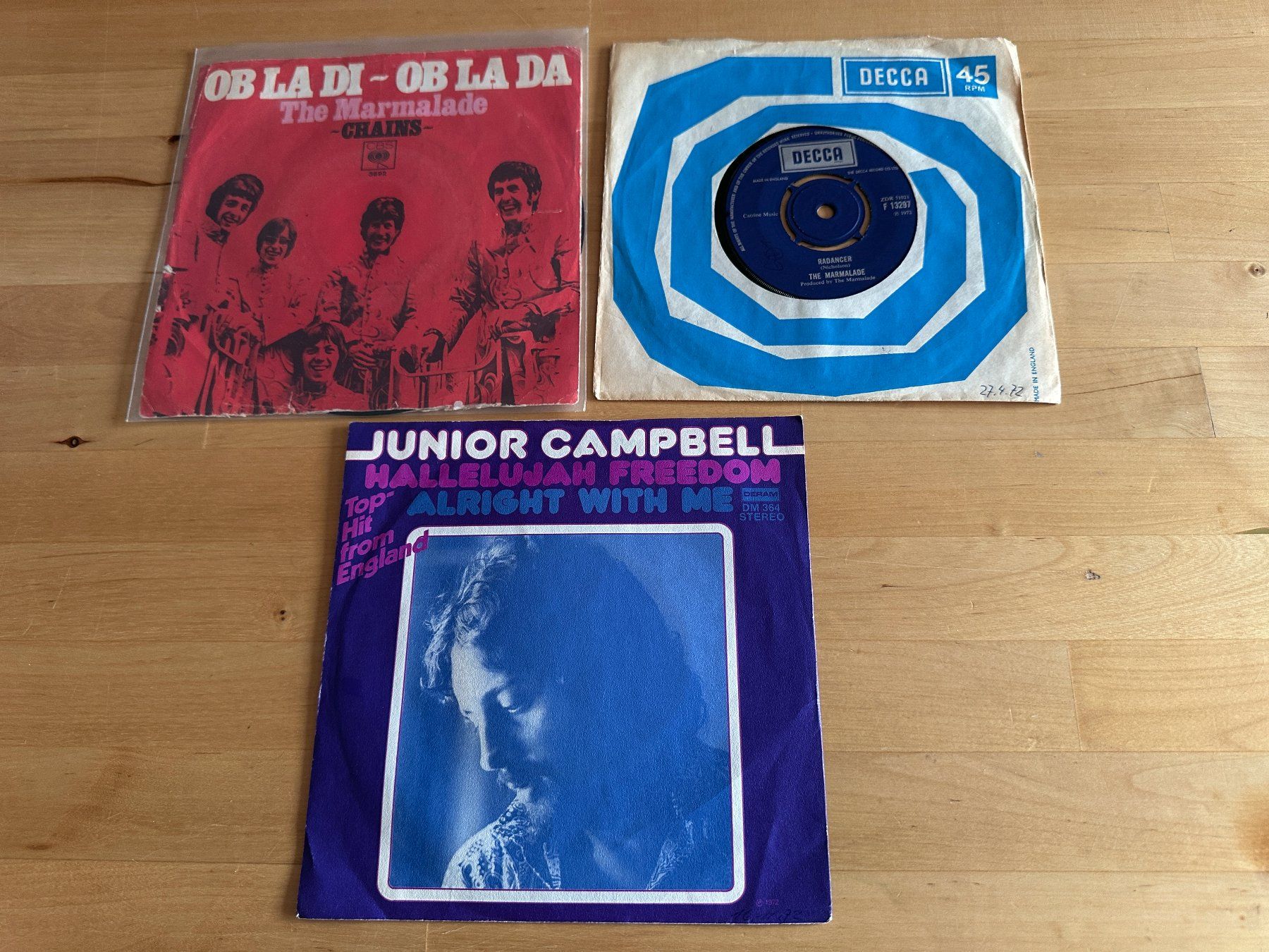 MARMALADE JUNIOR CAMPBELL tolle Single BEATLES Top Kult (Gebraucht) in ...