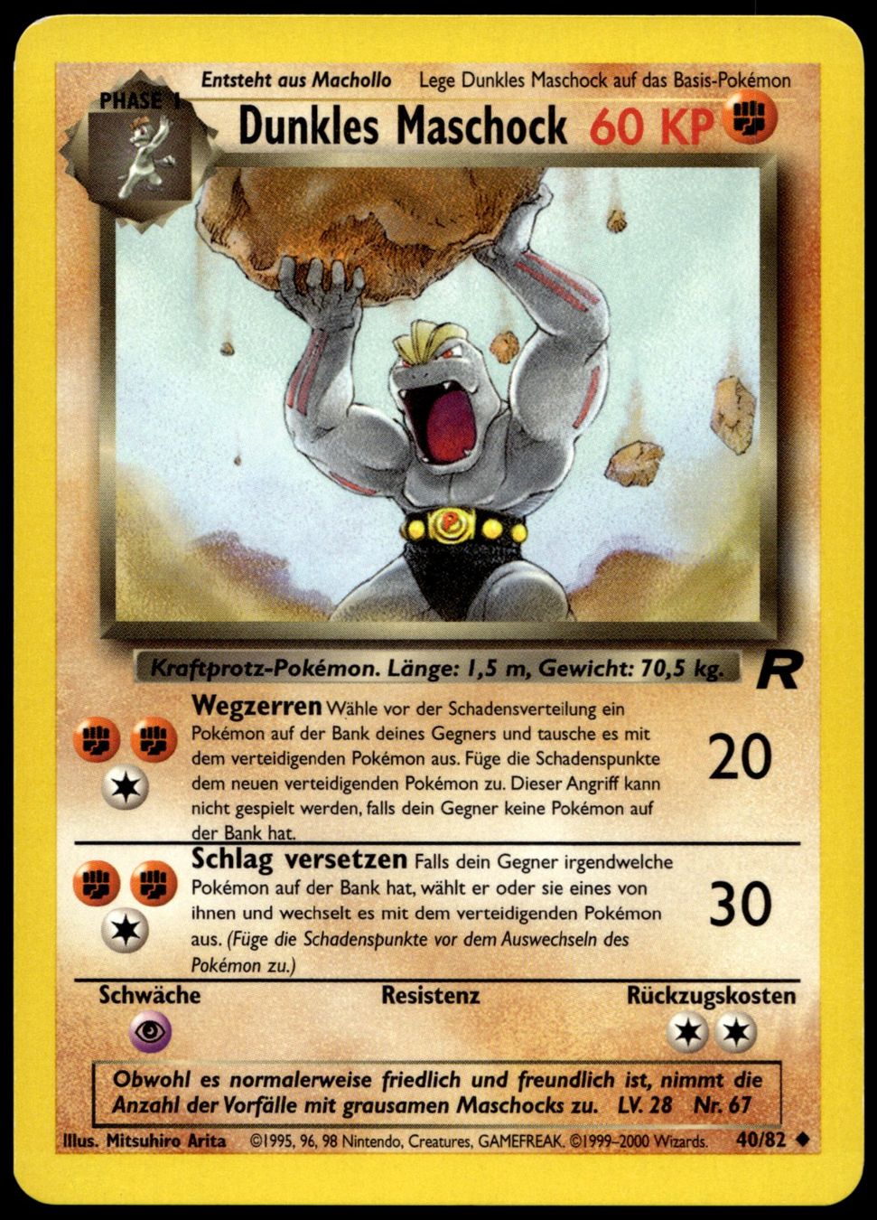 Dunkles Maschock 40/82 Pokémon Team Rocket ab 1.- (Neu (gemäss ...