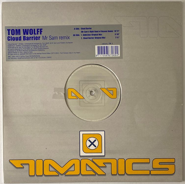 Tom Wolff, Cloud Barrier (Trance) | Kaufen auf Ricardo