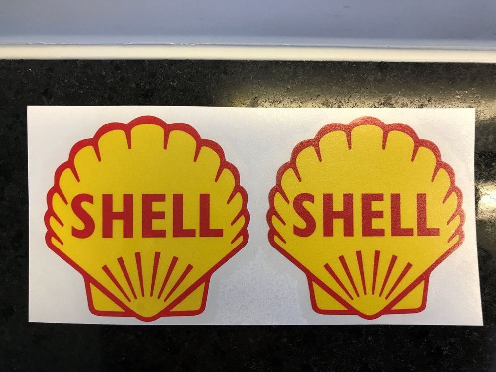 >TOP: 2x Classic Sticker SHELL OIL COMPANY Petromobilia ! (Neu und ...