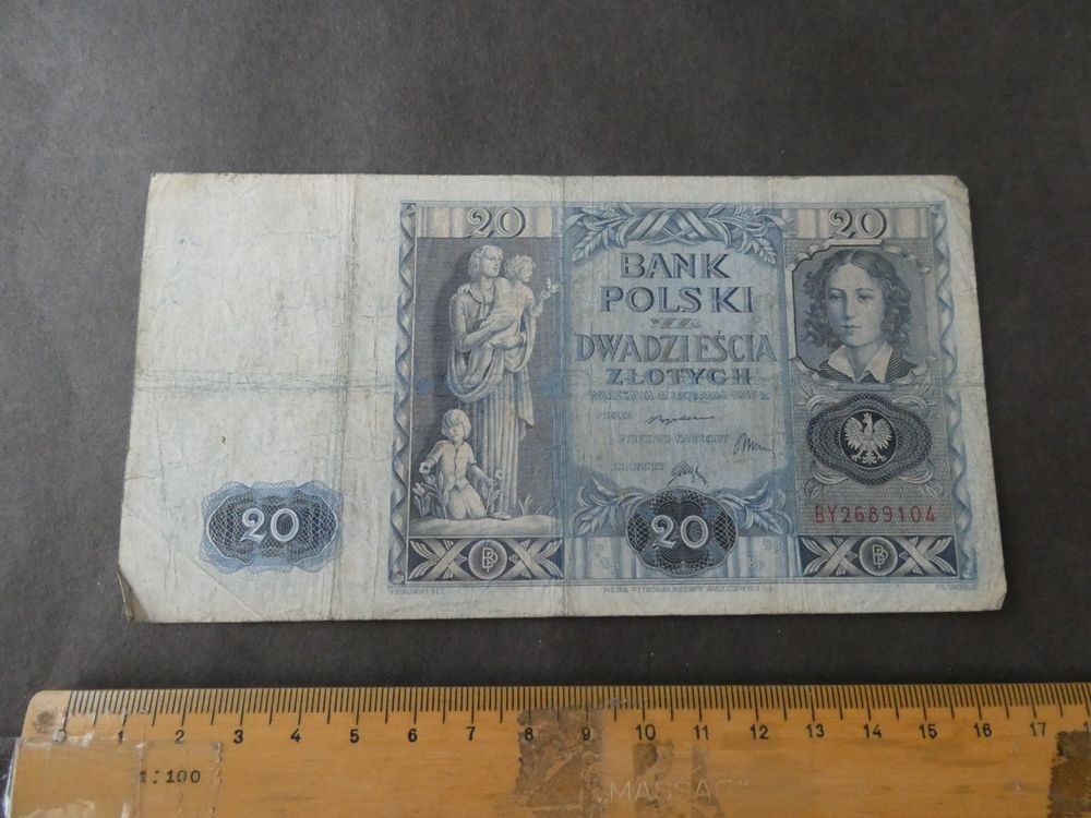 Polen 1936, 20 Zlotych (Gebraucht) in Hinterforst für CHF 2 – mit Lieferung auf Ricardo kaufen