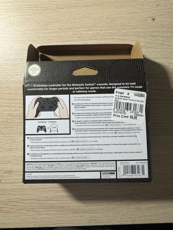 Zelda (tears of the Kingdom )Nintendo switch Pro controller (Neu ...