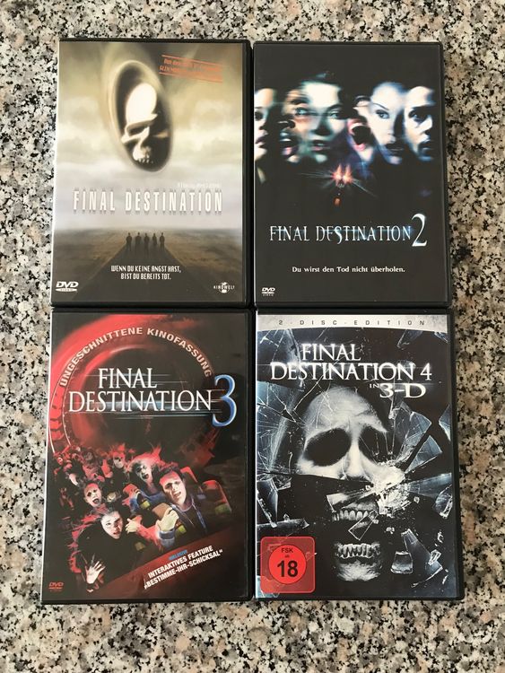 Final Destination - DVD Teil 1-4 Horror Movies (Gebraucht) in Gossau SG ...