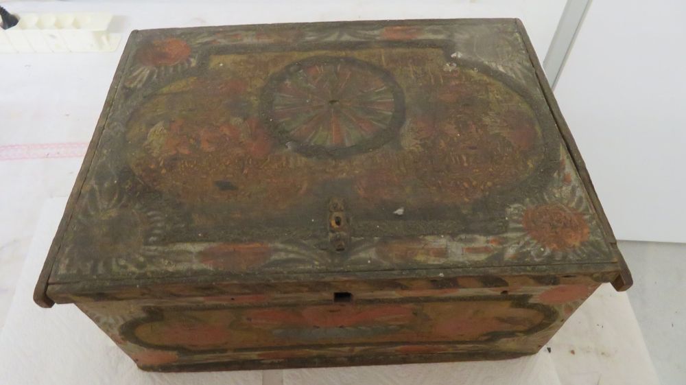 Schatulle Barock gut 200 jährig reich bemalen | Kaufen auf Ricardo