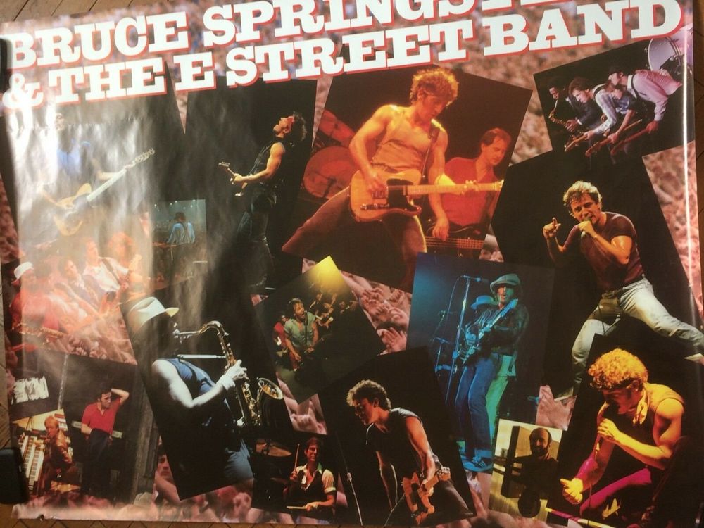 BRUCE SPRINGSTEEN large promo poster LIVE 1975 -85 Collage (Gebraucht ...