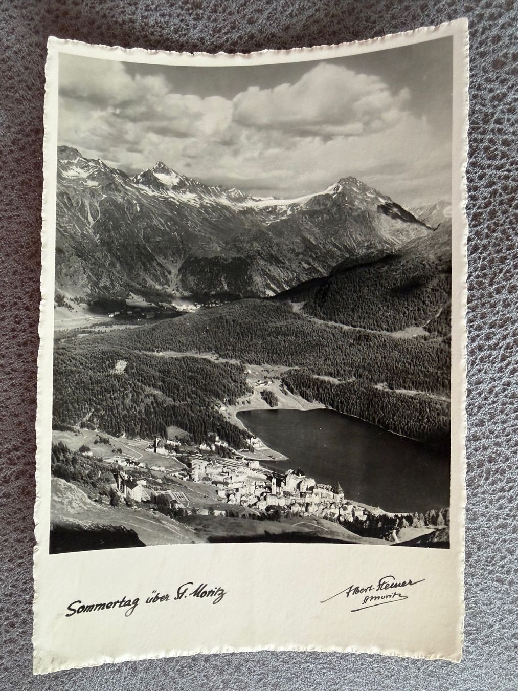 Albert Steiner, St. Moritz,Sommertag in St. Moritz, Engadin (Gebraucht ...