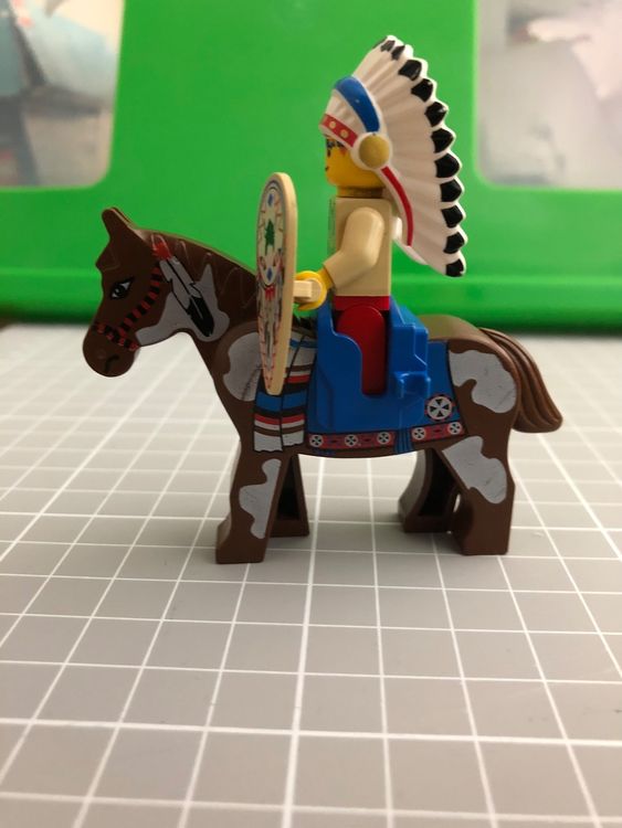 Lego Indianer / Native American Häuptling mit Pferd & Schild | Kaufen ...