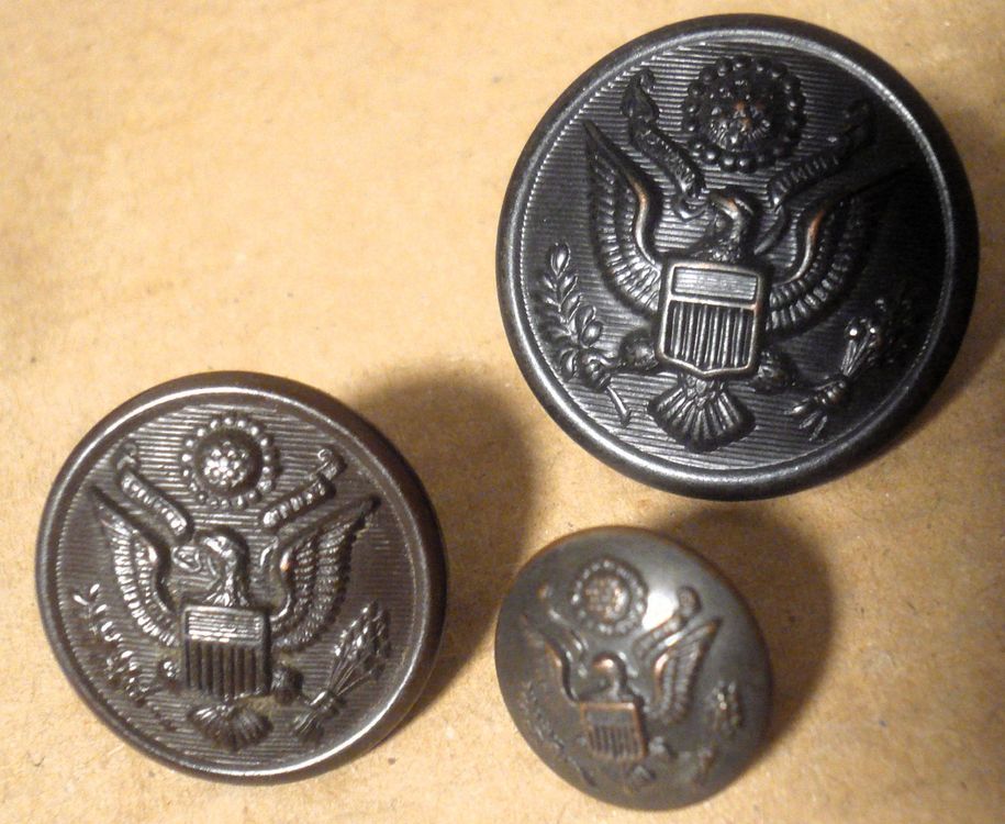 3er Set: Vintage US Army Knöpfe, Uniform Accessoires, Rar... (Gebraucht ...