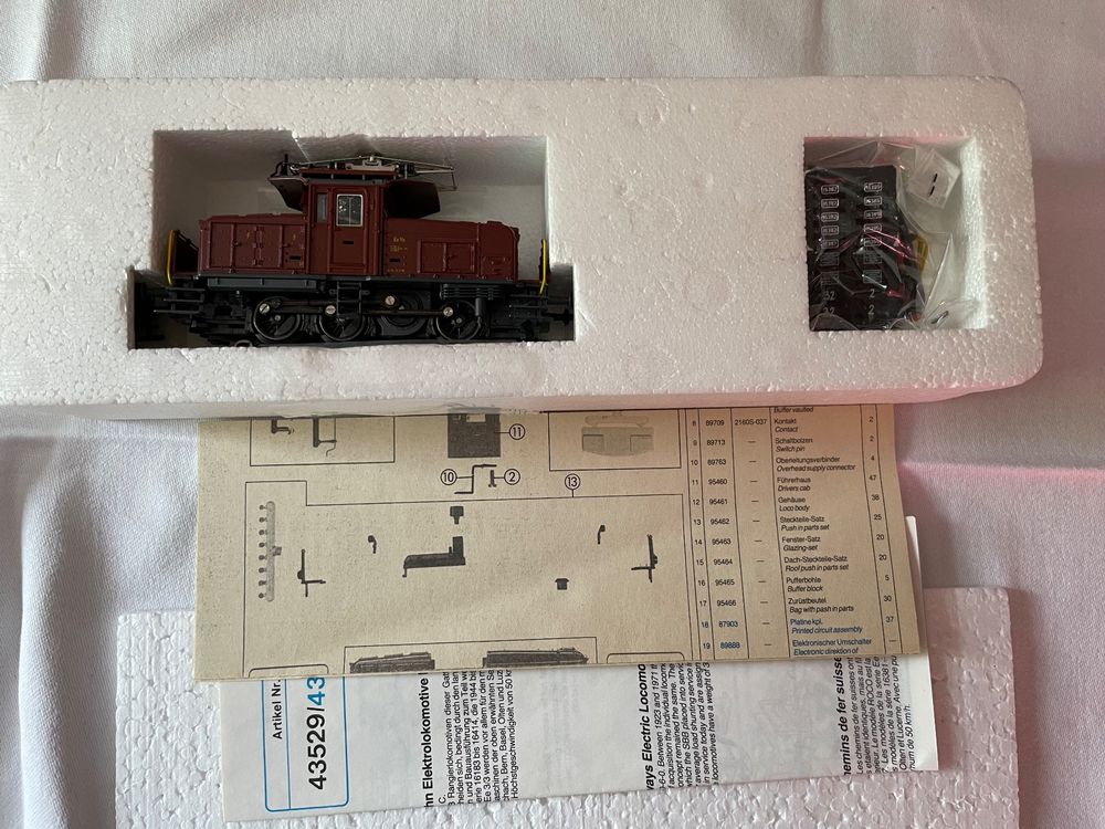 ROCO HO E-Lok Ee 3/3 SBB OVP Wechselstrom (Neu (gemäss Beschreibung ...