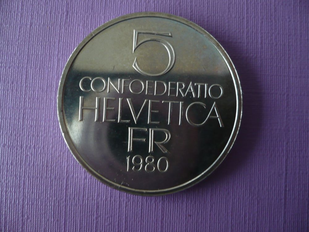 5 Franken 1980 Ferdinand Hodler (Gebraucht) in Winterthur für CHF 10 – mit Lieferung auf Ricardo ...