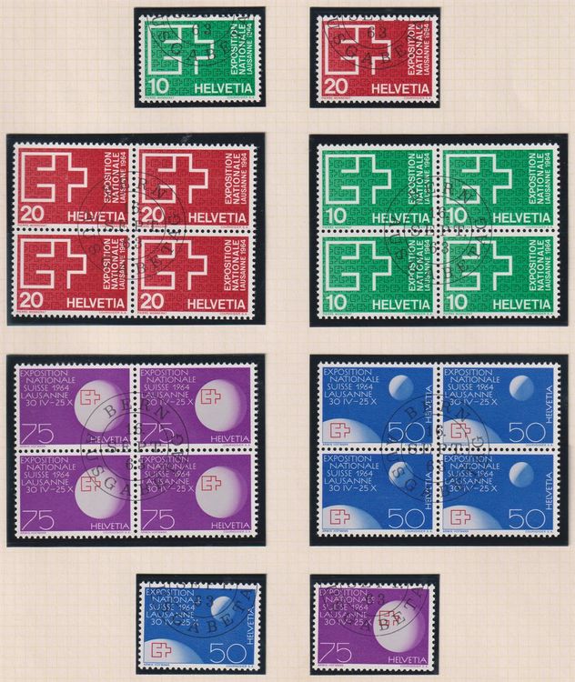 1963 - 1966 Erstag 4er-Blöcke, Kat. 400 (Antik) in Sarmenstorf für CHF 6 – mit Lieferung auf ...
