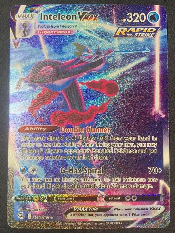 Inteleon/Intelleon Vmax Alternate Art Fusion Strike 266/264 | Kaufen ...