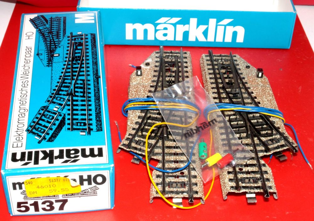 H0 / MÄRKLIN M-GLEISE WEICHEN + OVP / 5137 (5138 + 5139) (Gebraucht) in Allschwil für CHF 12 ...