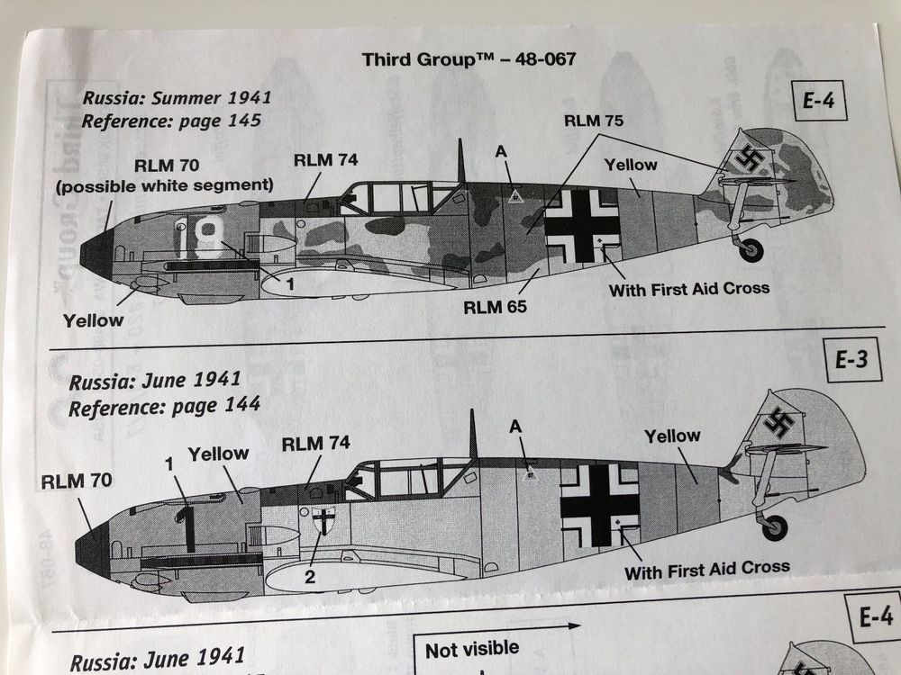 1/48 Messerschmitt Bf-109E`s - JG27 - 4 Versionen - Russland (Gebraucht) in Bassersdorf für CHF ...