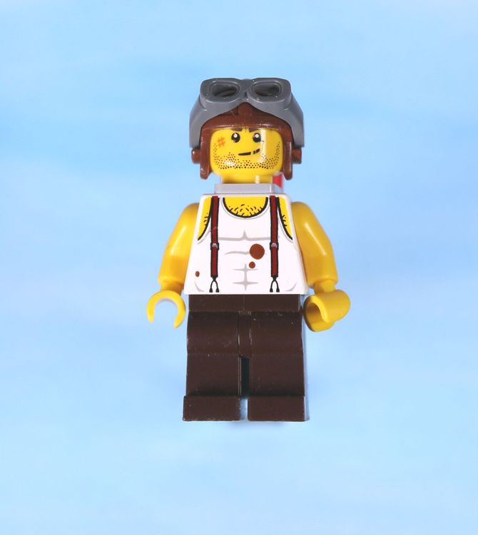 Lego minifigur Mac McCloud - Aviator Cap | Kaufen auf Ricardo