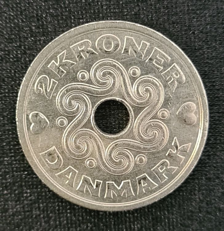 2 Kronen Kroner 1993 Dänemark Denmark Münze Geld Währung (Gebraucht) in ...