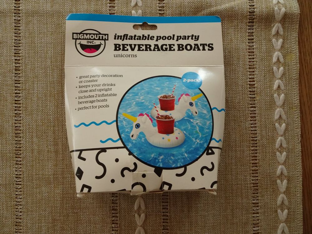 NEUER Einhorn Becherhalter Schwimmring von Bigmouth - 424202 (Neu ...